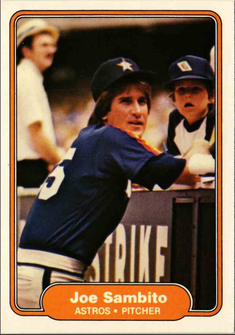 1982 Fleer Joe Sambito #230 on Kronozio