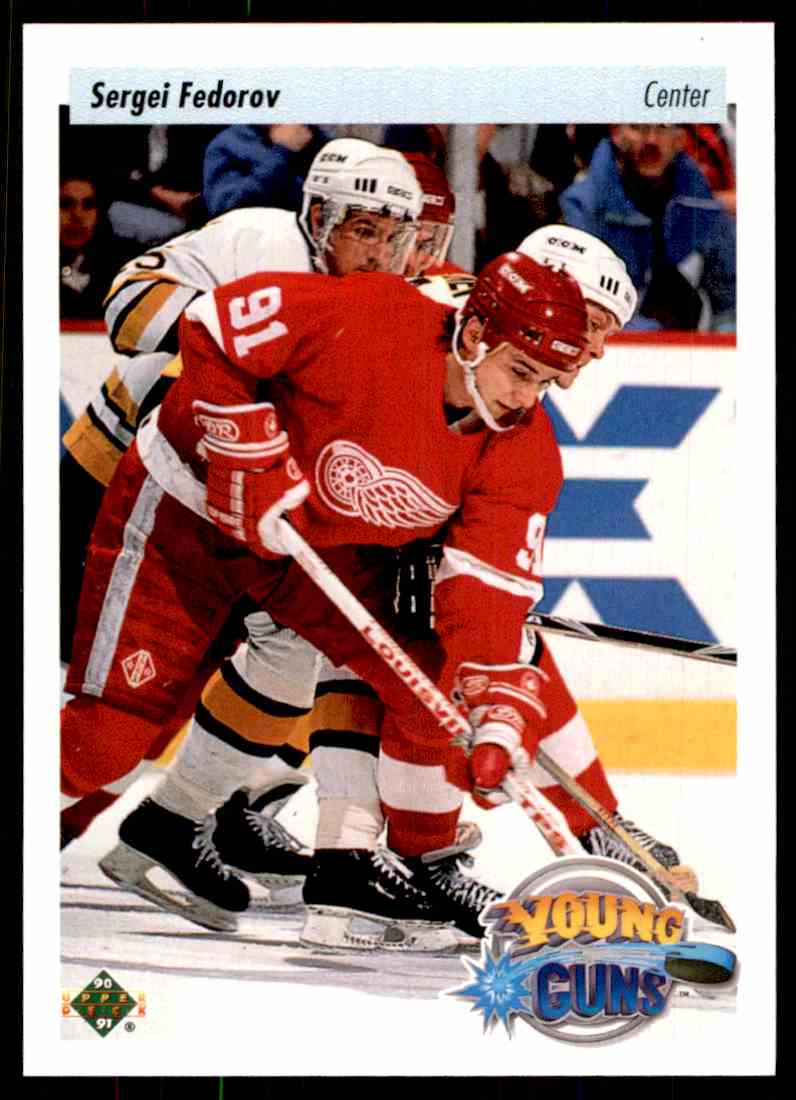 1995-96 Upper Deck 5th Anniversary Young Guns Sergei Fedorov #215 on ...