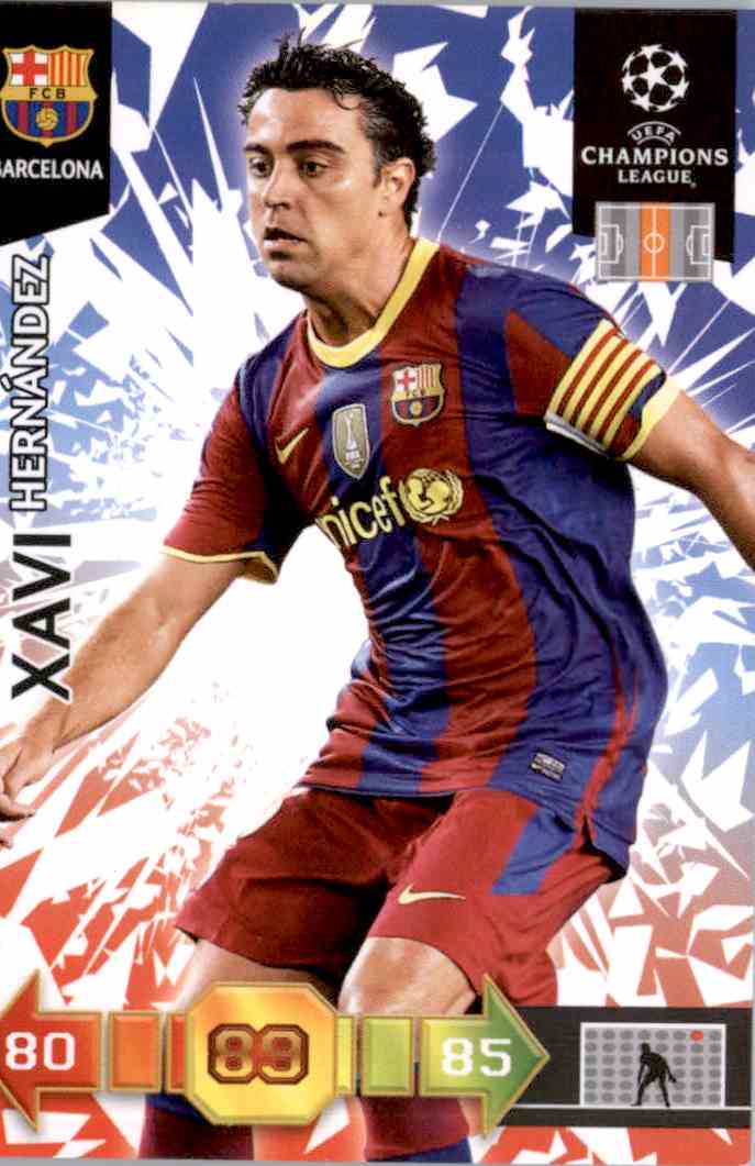 2011 Panini Adrenalyn Xl Champions League 2010-2011 Base Xavi on Kronozio