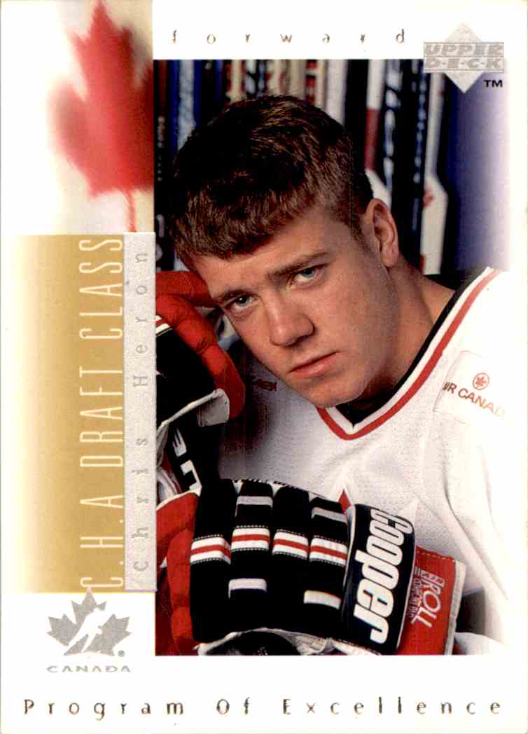 1996-97 Upper Deck Program Of Excellence Chris Heron #382 on Kronozio