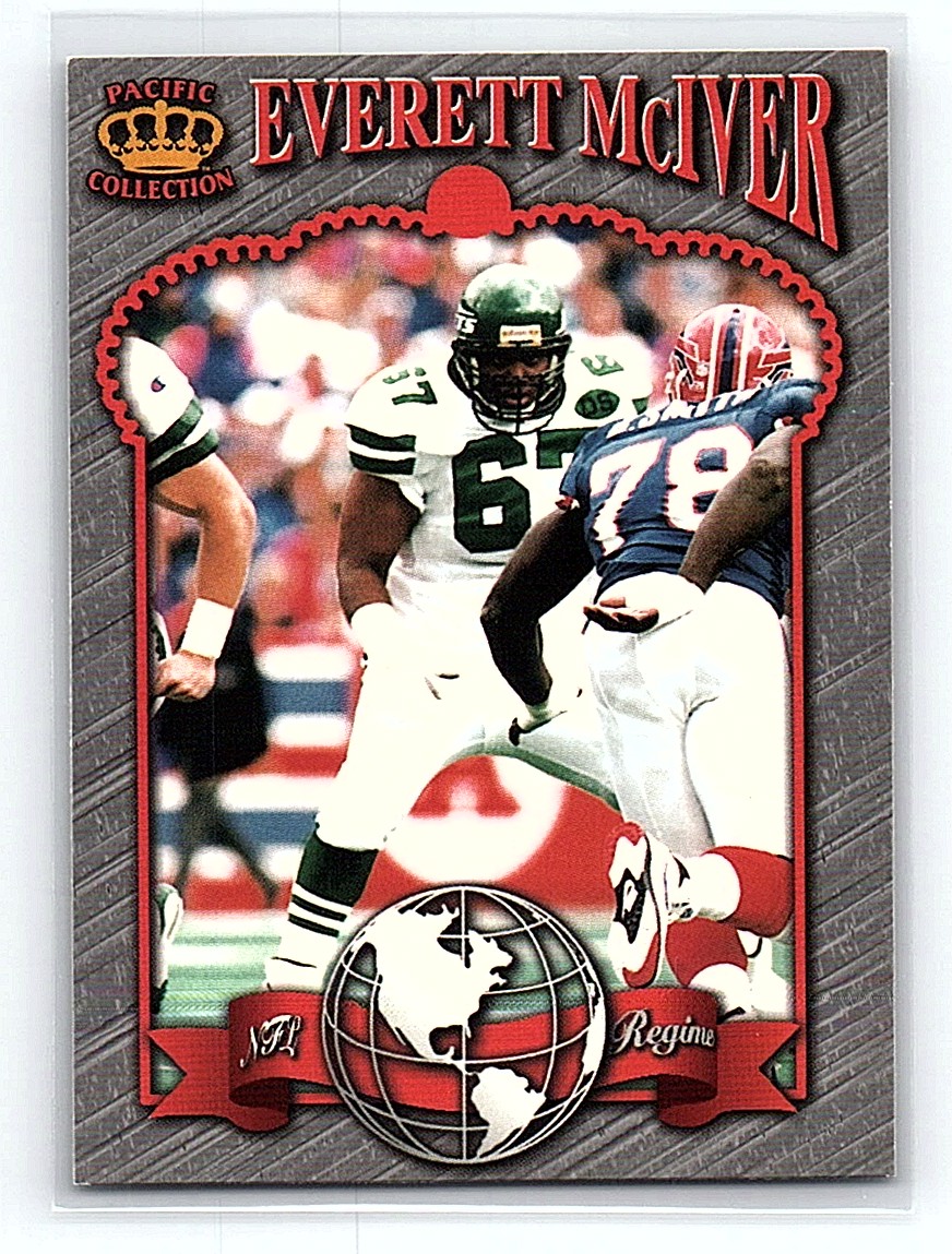 1996 Pacific Crown Collection NFL Regime Everett McIver #NR103 on Kronozio