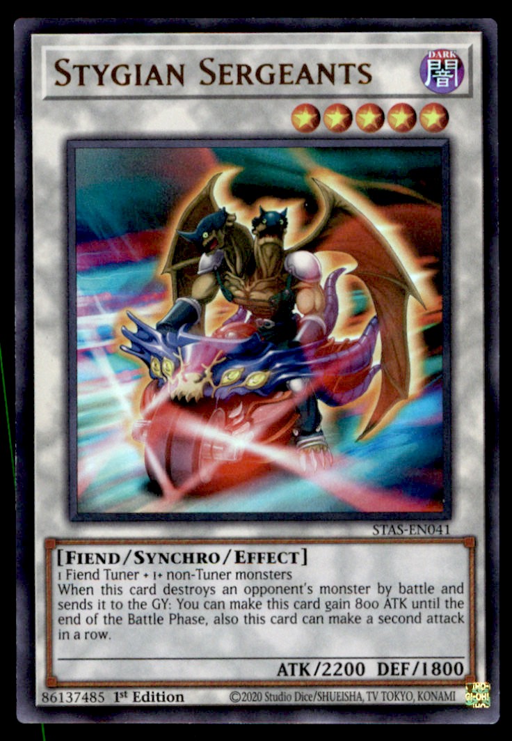 1996 Yu-Gi-Oh! Stygians Sergeants #STAS-EN041 on Kronozio