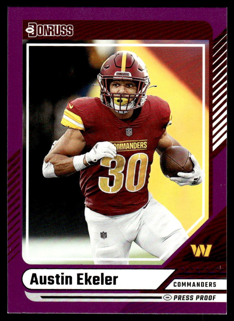 2024 Panini Donruss Purple Press Proof Border Austin Ekeler #1 on Kronozio