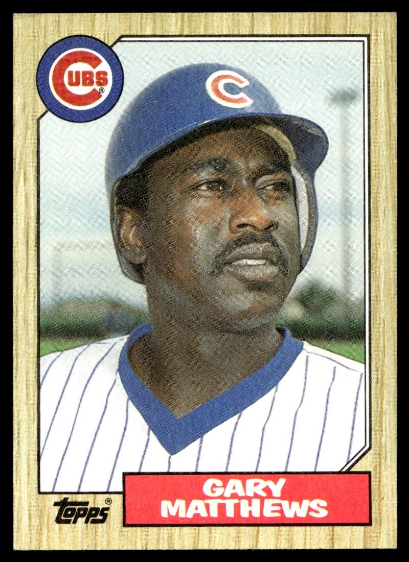 1987 Topps Gary Matthews #390 on Kronozio