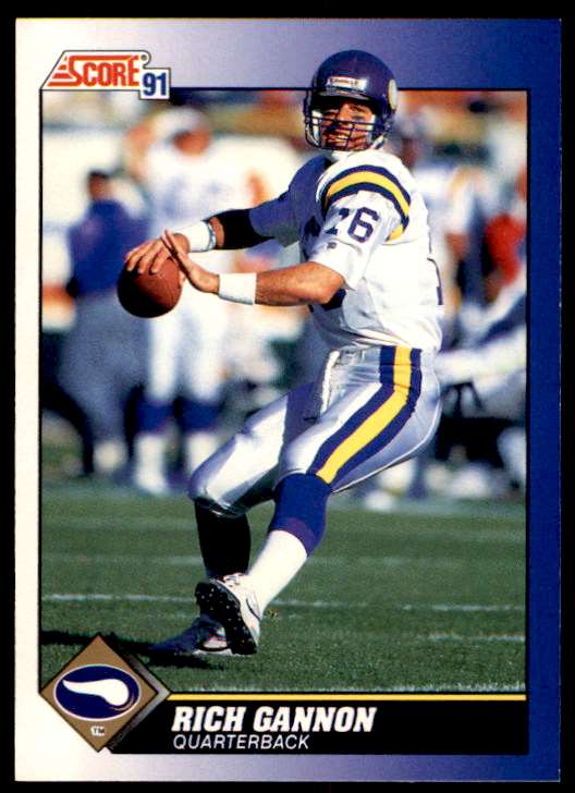 1991 Score Rich Gannon #86 on Kronozio