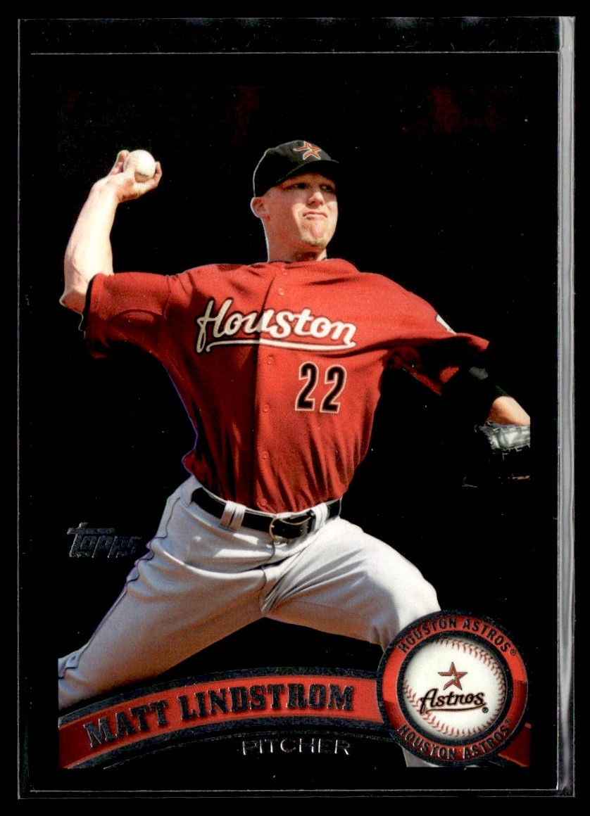 2011 Topps Baseball Walmart Black Matt Lindstrom #222 on Kronozio