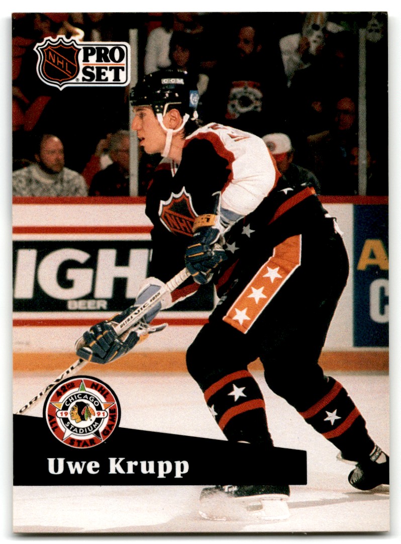 1991-92 Pro Set French Uwe Krupp #301 on Kronozio