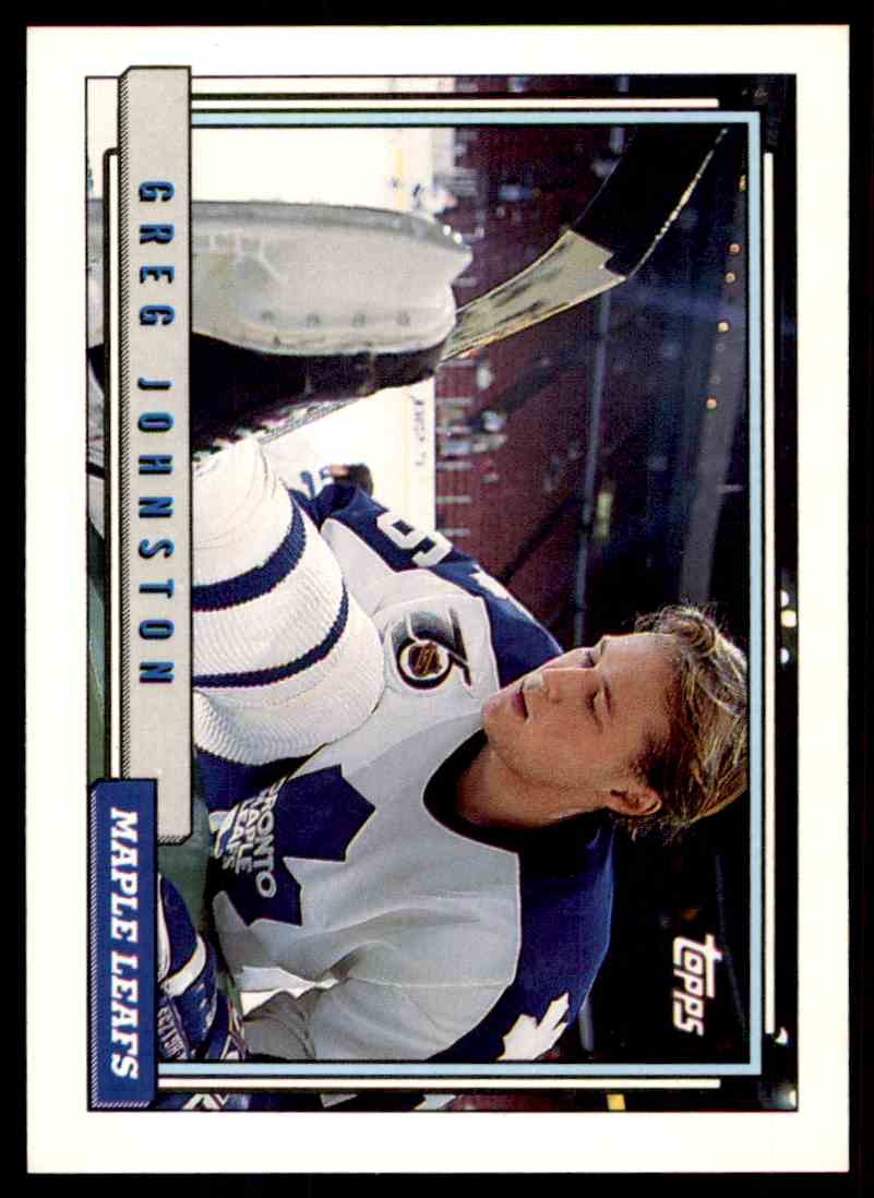 1992-93 Topps Greg Johnston #413 on Kronozio