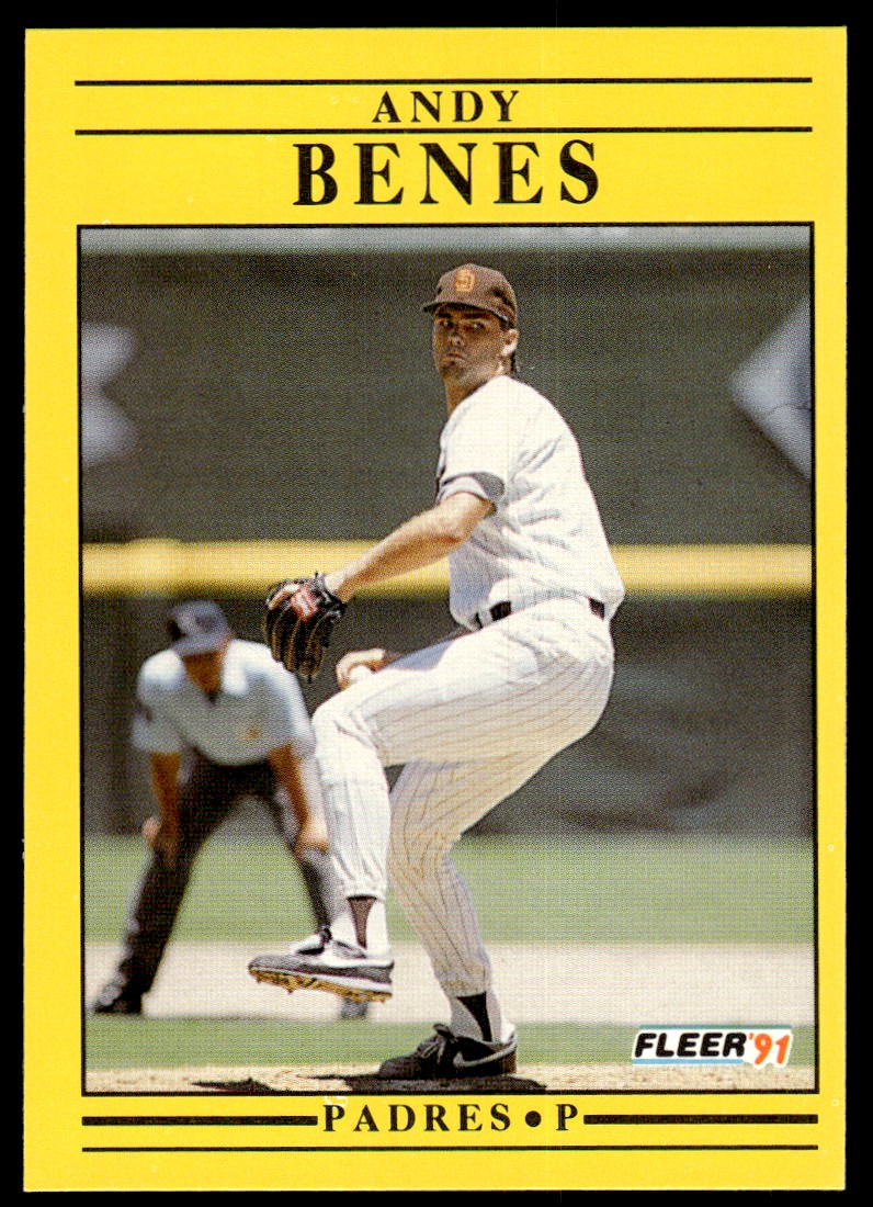 1991 Fleer Baseball Card Andy Benes San Diego Padres #524 | eBay
