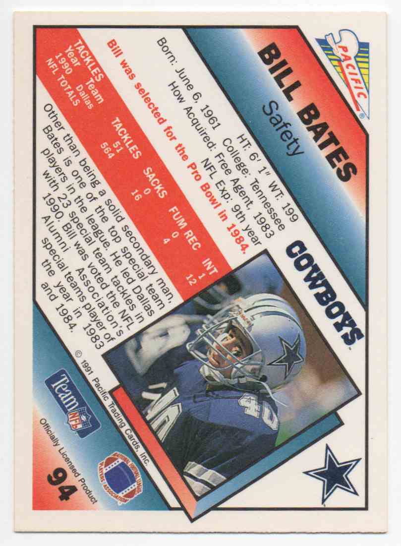 1991 Pacific Bill Bates #94 on Kronozio