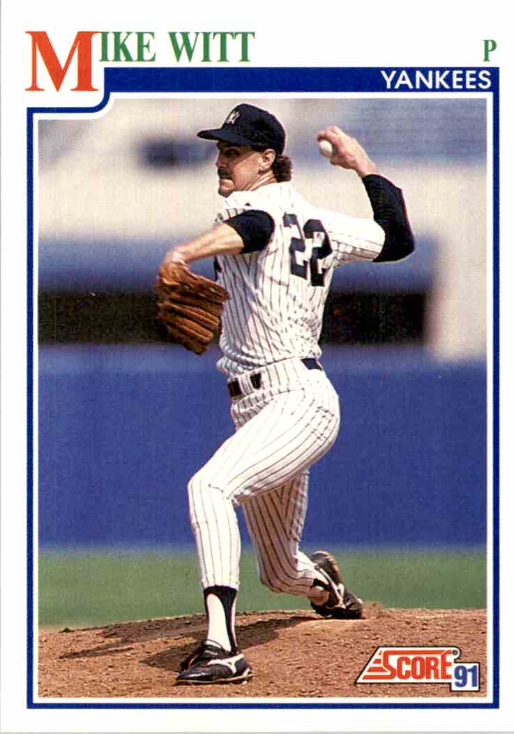 1991 Score Mike Witt #430 on Kronozio