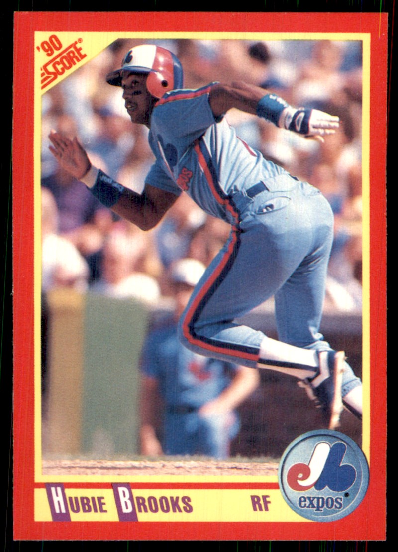1990 Score Hubie Brooks #299 on Kronozio
